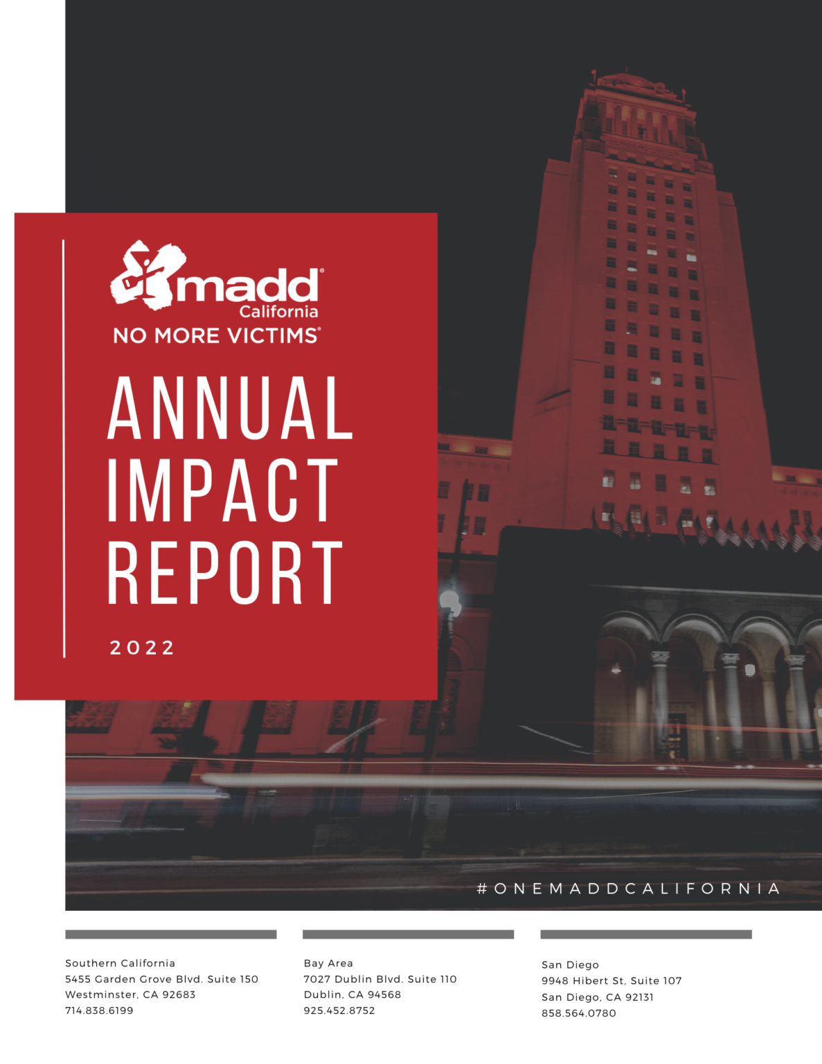 2022 MADD California Impact Report - Affiliate Southern California
