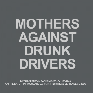 First mission statement - MADD